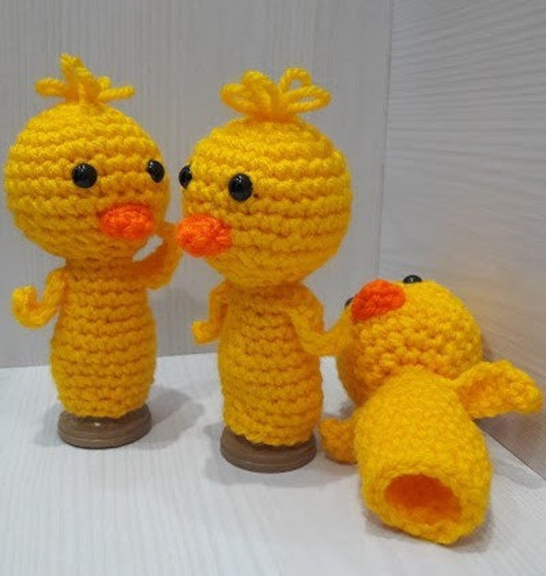 Crochet Little Duck Finger Puppet PDF Pattern Amigurumi - Etsy