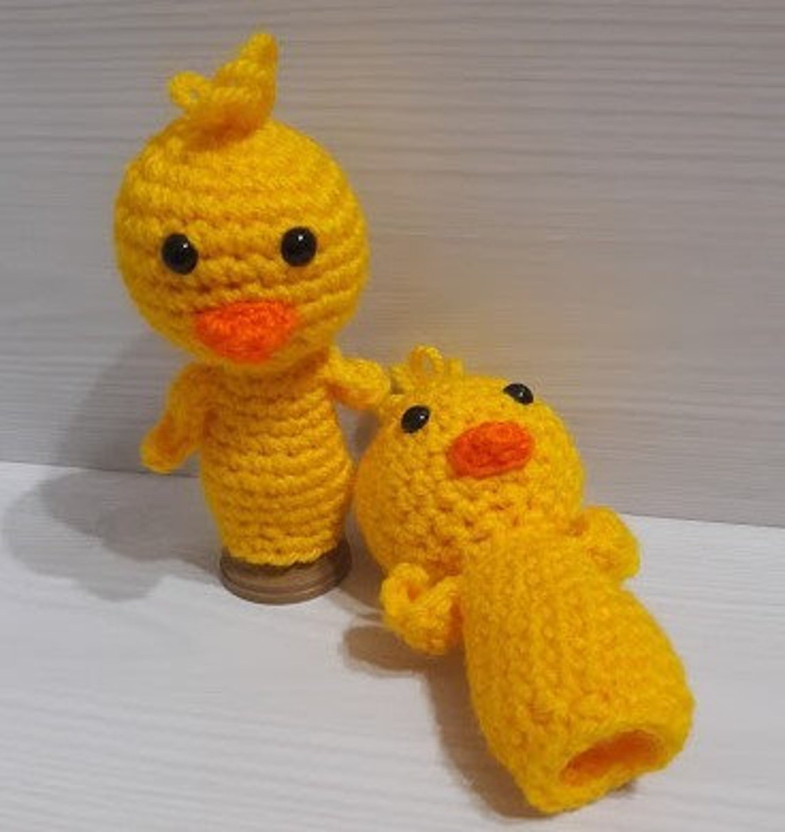 Crochet Little Duck Finger Puppet PDF Pattern Amigurumi - Etsy