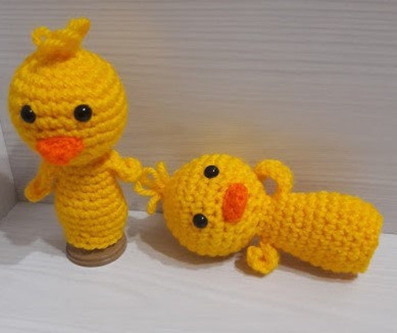 Crochet Little Duck Finger Puppet PDF Pattern Amigurumi - Etsy