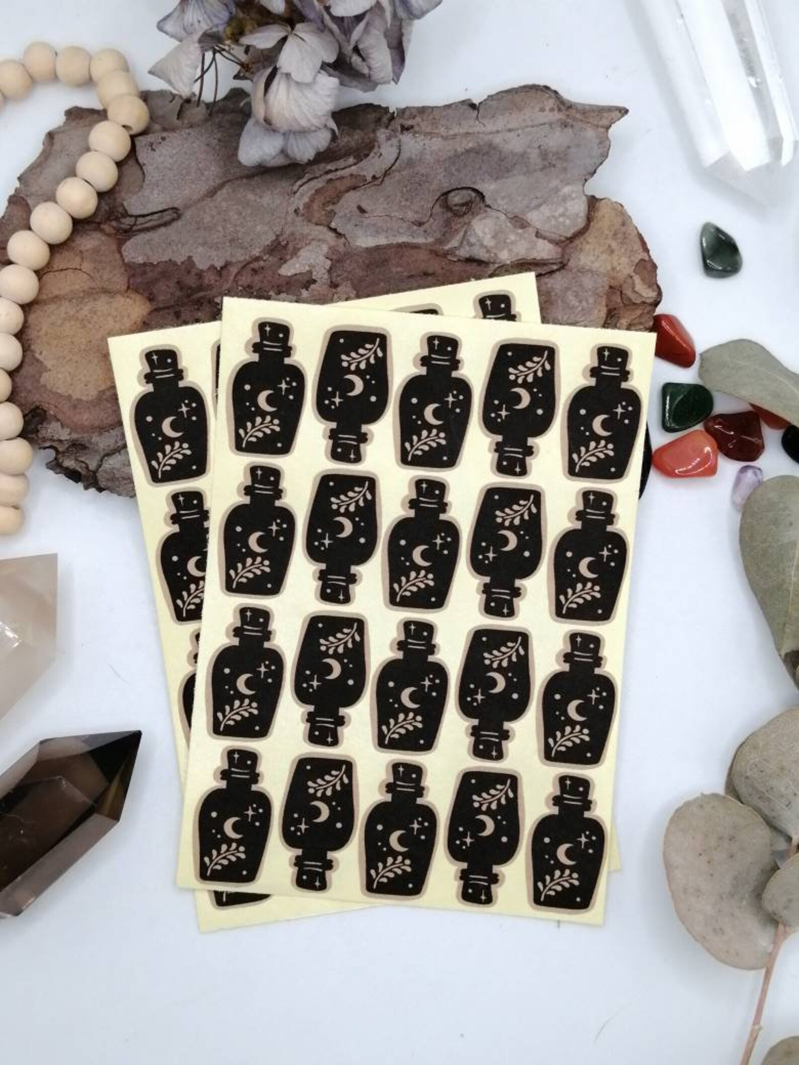 Potion Bottle Stickers / Kraft Paper / Halloween Supplies / Witchy ...