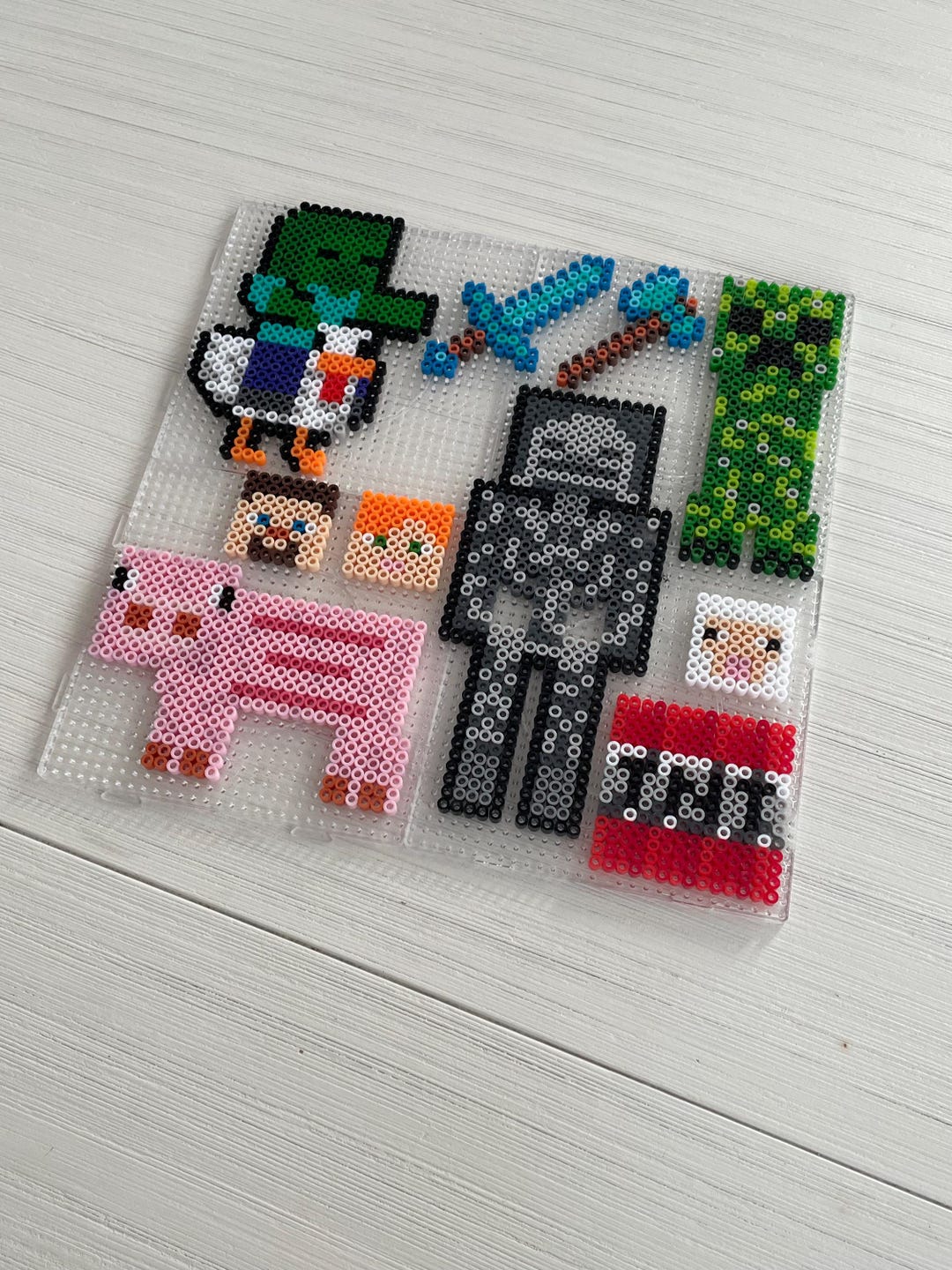 Minecraft Perler Bead Pattern, Minecraft Template, Fuse Beads Pattern ...