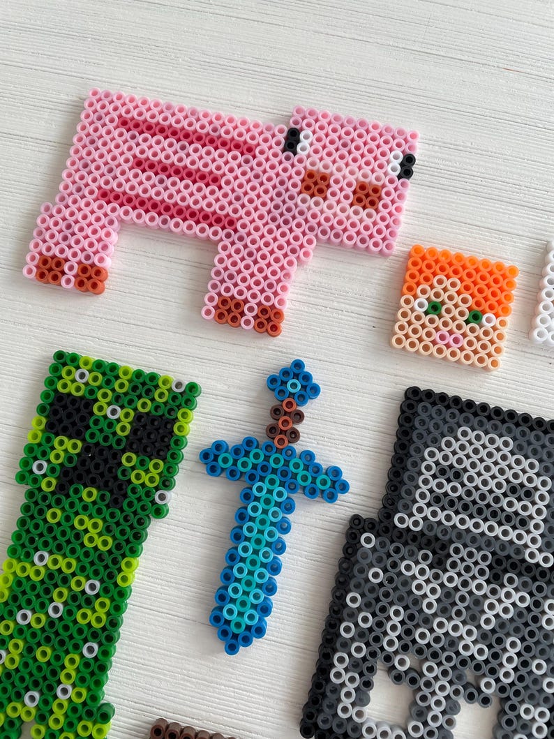 Minecraft Perler Bead Pattern, Minecraft Template, Fuse Beads Pattern ...
