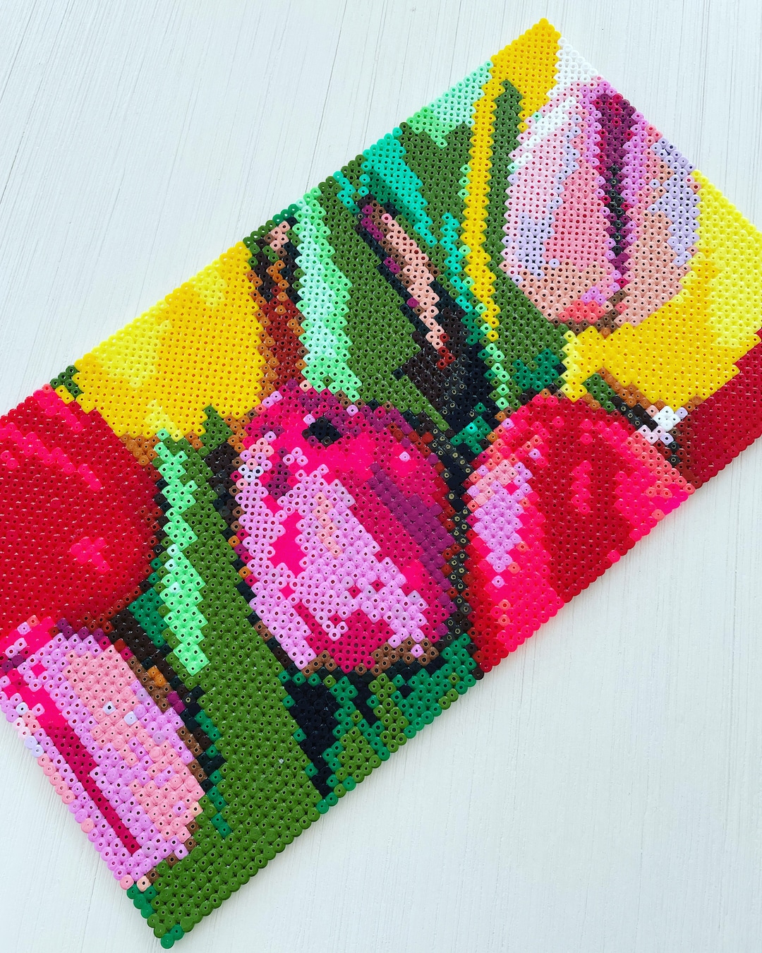 Tulips Bead Pattern, Perler Bead Pattern, Pdf Pattern, Hama Bead ...