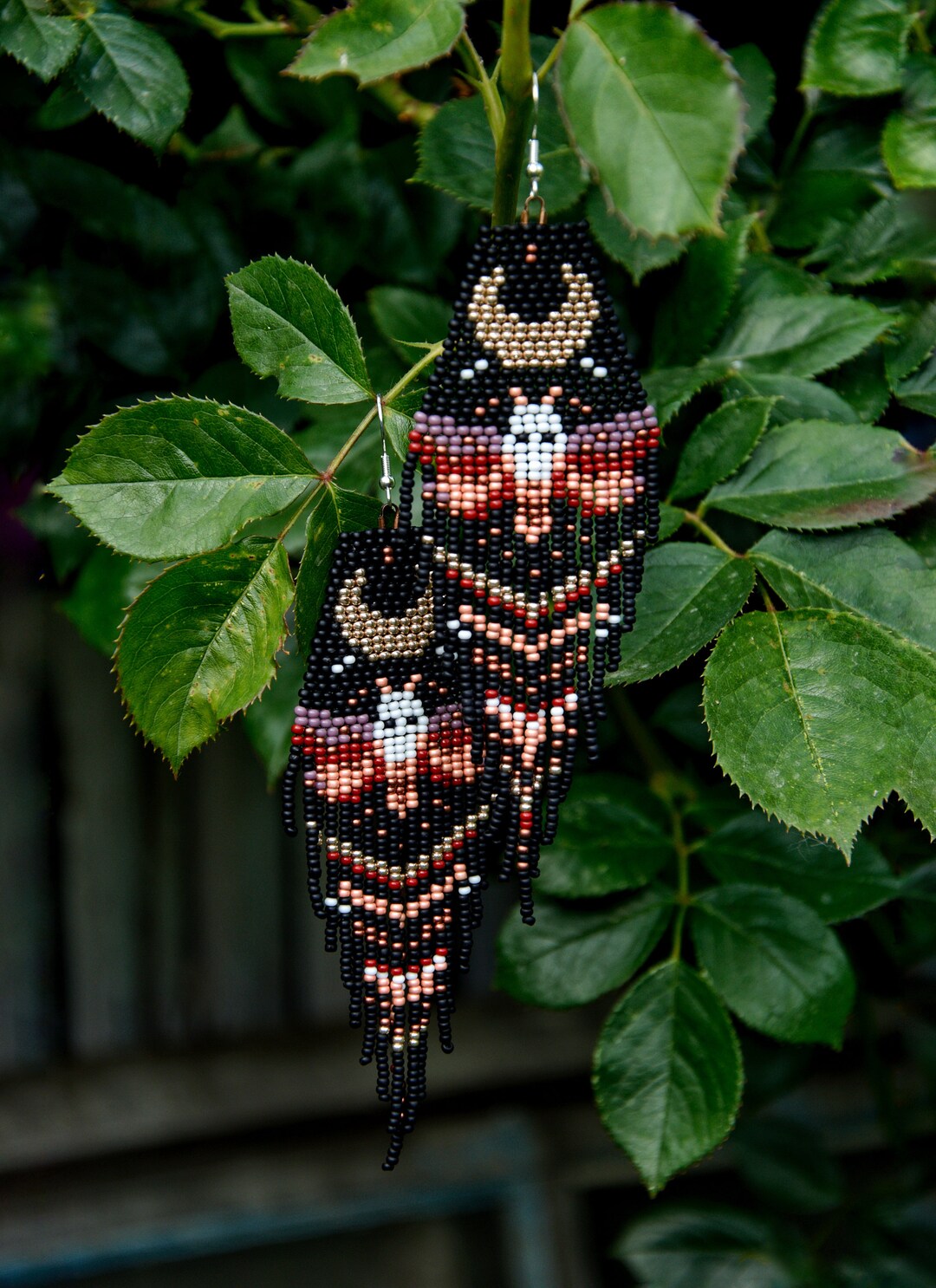Death's-head Hawk-moth Beaded Earrings - Etsy