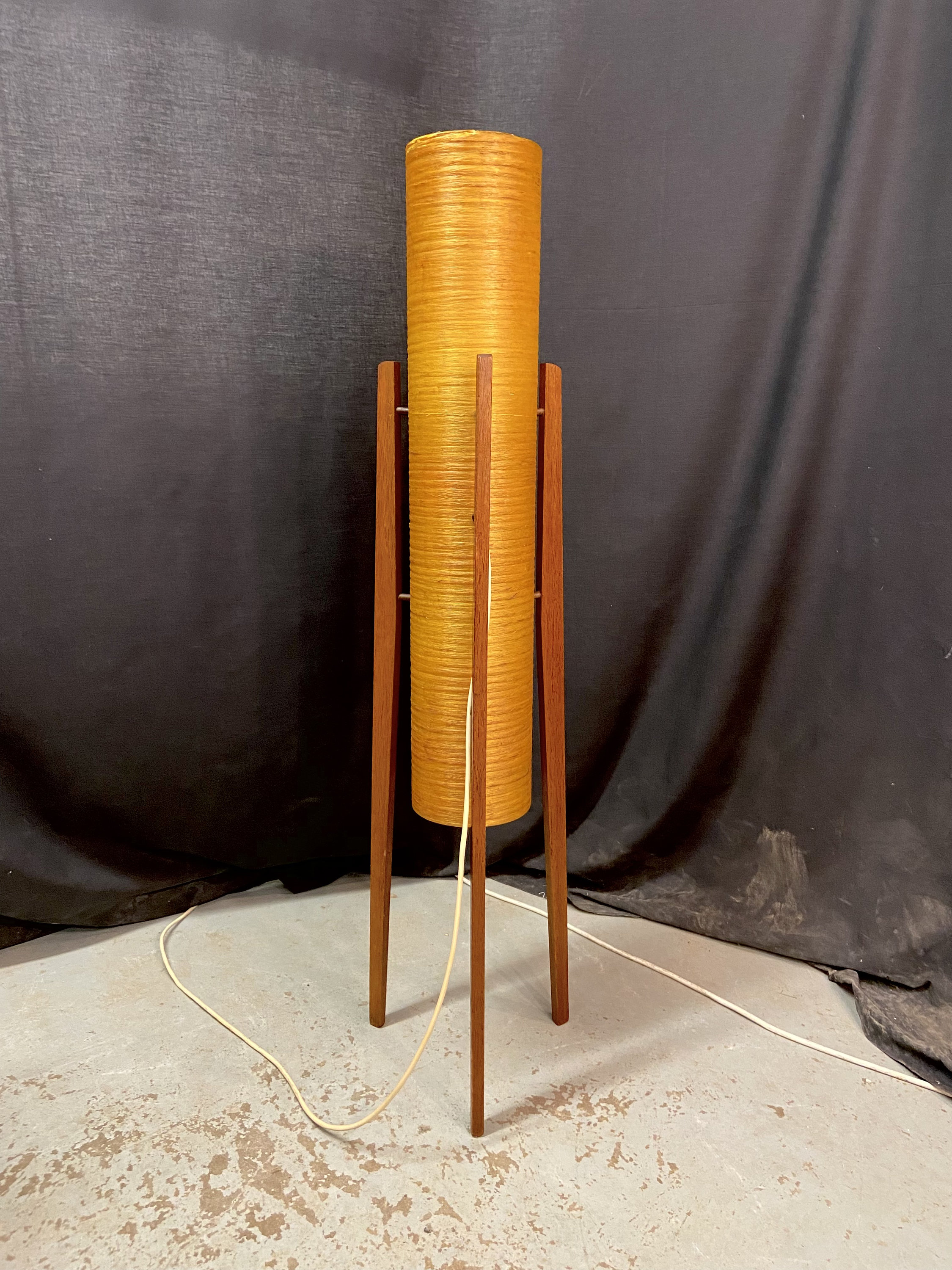 Vintage Rocket Lamp Retro Spun Fibreglass Teak Mid Century - Etsy UK
