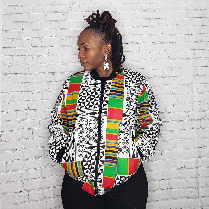 African Print Jacket - Etsy