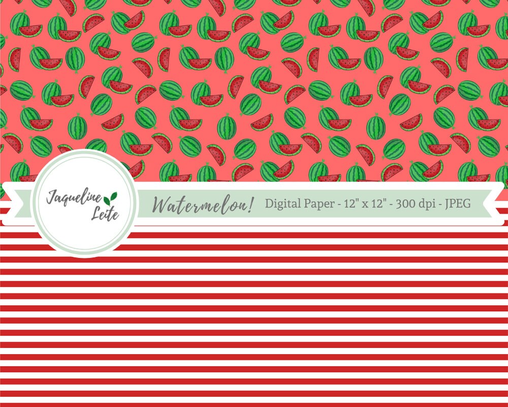 Watermelon, Digital Papers,melancia,anguria,scrapbooking Papers,fruit ...