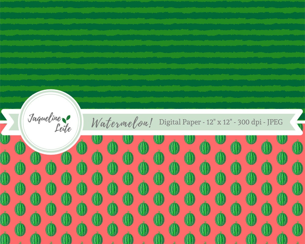 Watermelon, Digital Papers,melancia,anguria,scrapbooking Papers,fruit ...