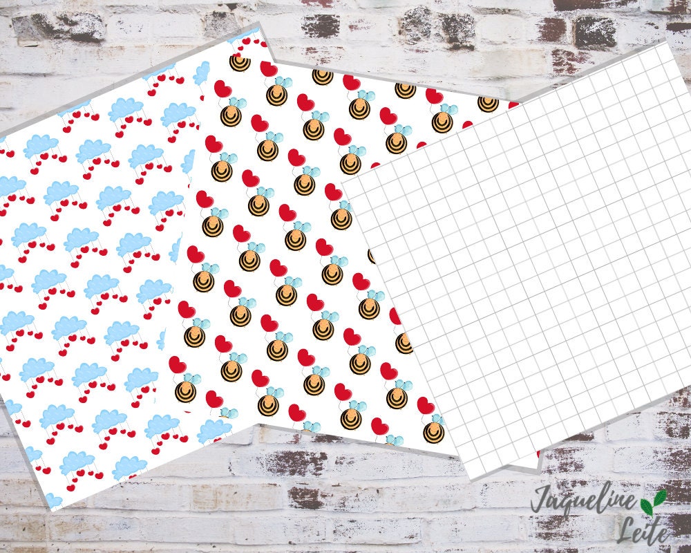 Love Digital Paper, Digital Paper, Love, Valentine's Day Digital Paper ...