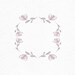 Digital Hand Drawn Floral Clipart in Pink. Rustic Wreath Clip - Etsy