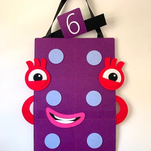 Numberblock Six Costume, Halloween Costume, Birthday Costume ...