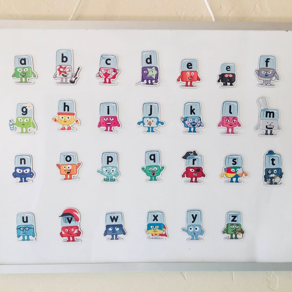 Alphabet Magnets - Etsy