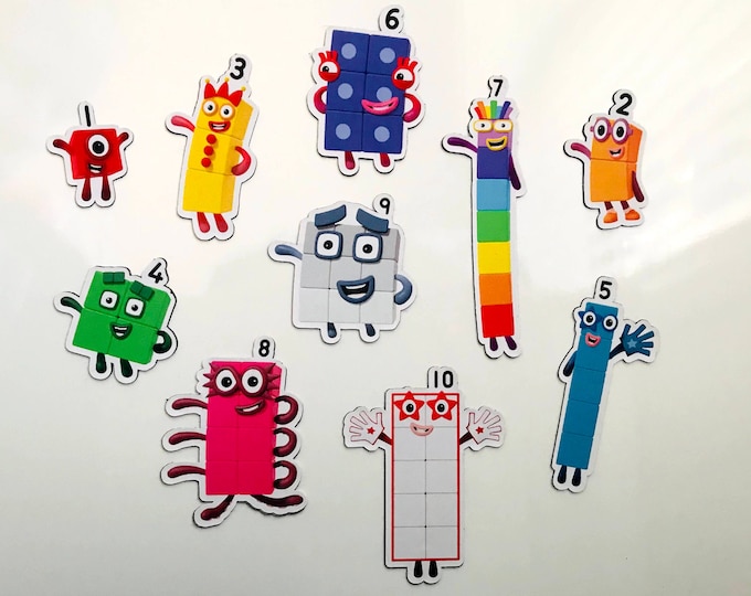 Magnetic Numberblocks Set, 0 1,000,000, Waterproof, Dry Erase Safe ...
