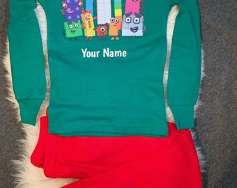 Numberblocks Pajamas - Etsy Finland