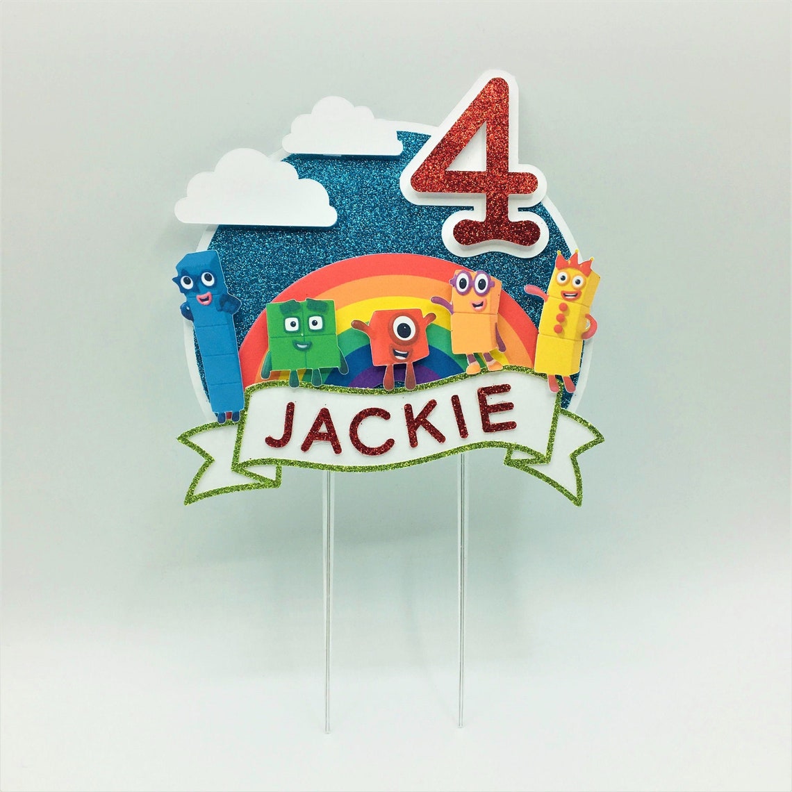 Numberblocks cake topper Numberblocks inspired cake topper | Etsy