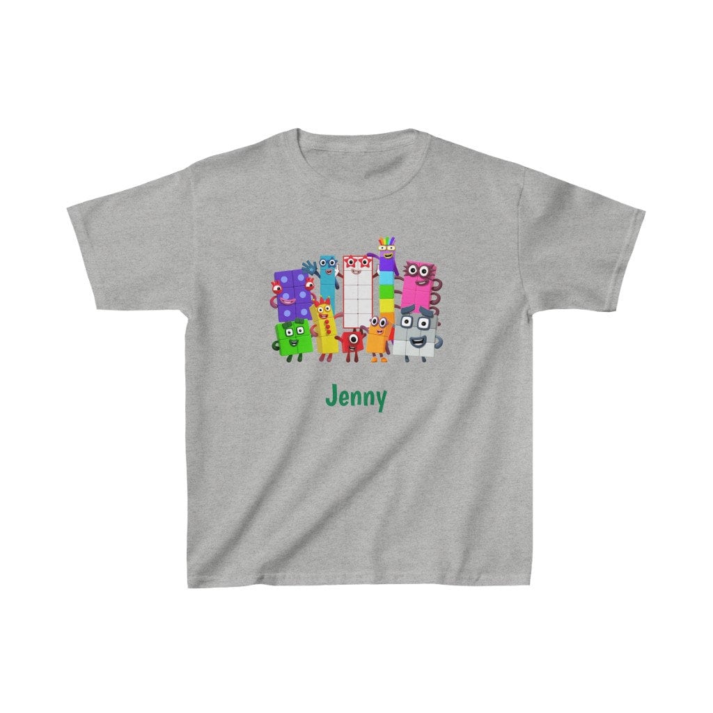 Personalized Numberblocks T-shirt, Youth XS-XL, Custom Numberblocks T ...