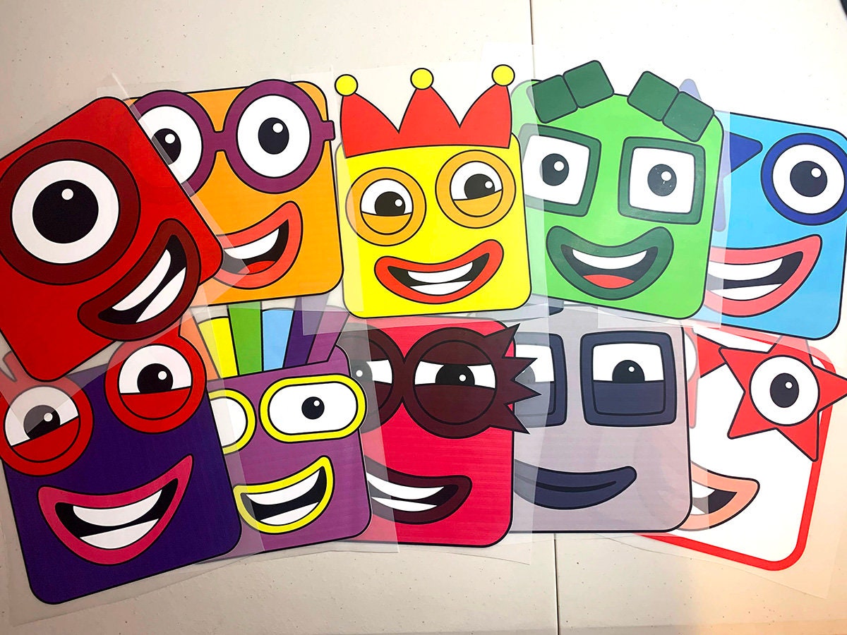 Numberblocks Iron on Transfer Sheet Vinyl - Etsy Israel