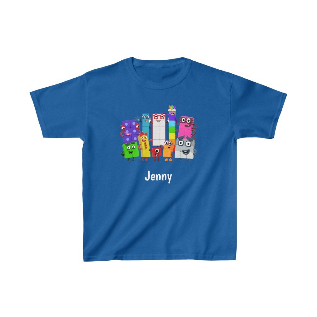 Personalized Numberblocks T-shirt, Youth XS-XL, Custom Numberblocks T ...