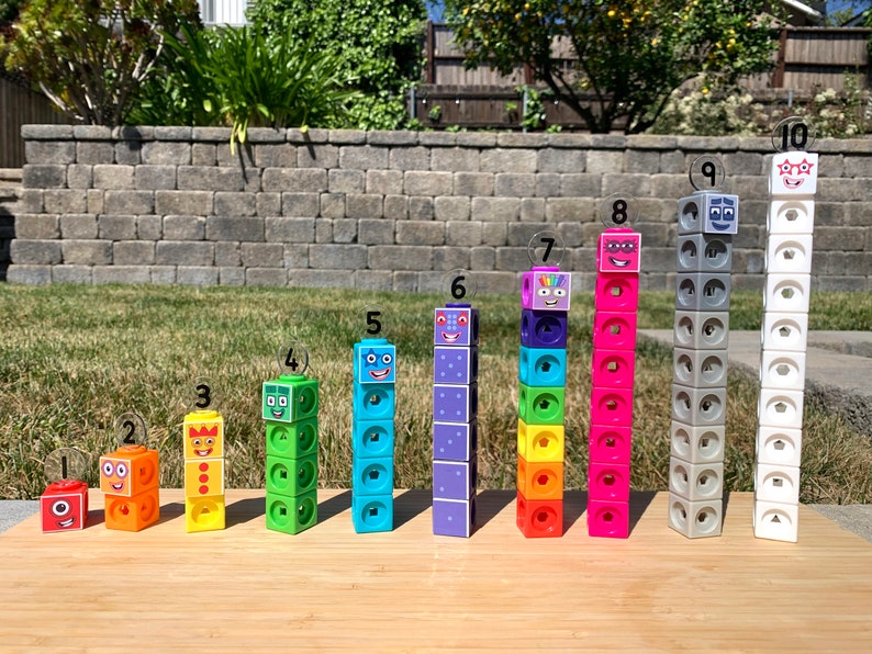 Numberblocks Stickers for 0.75 Mathlink Cubes - Etsy Canada