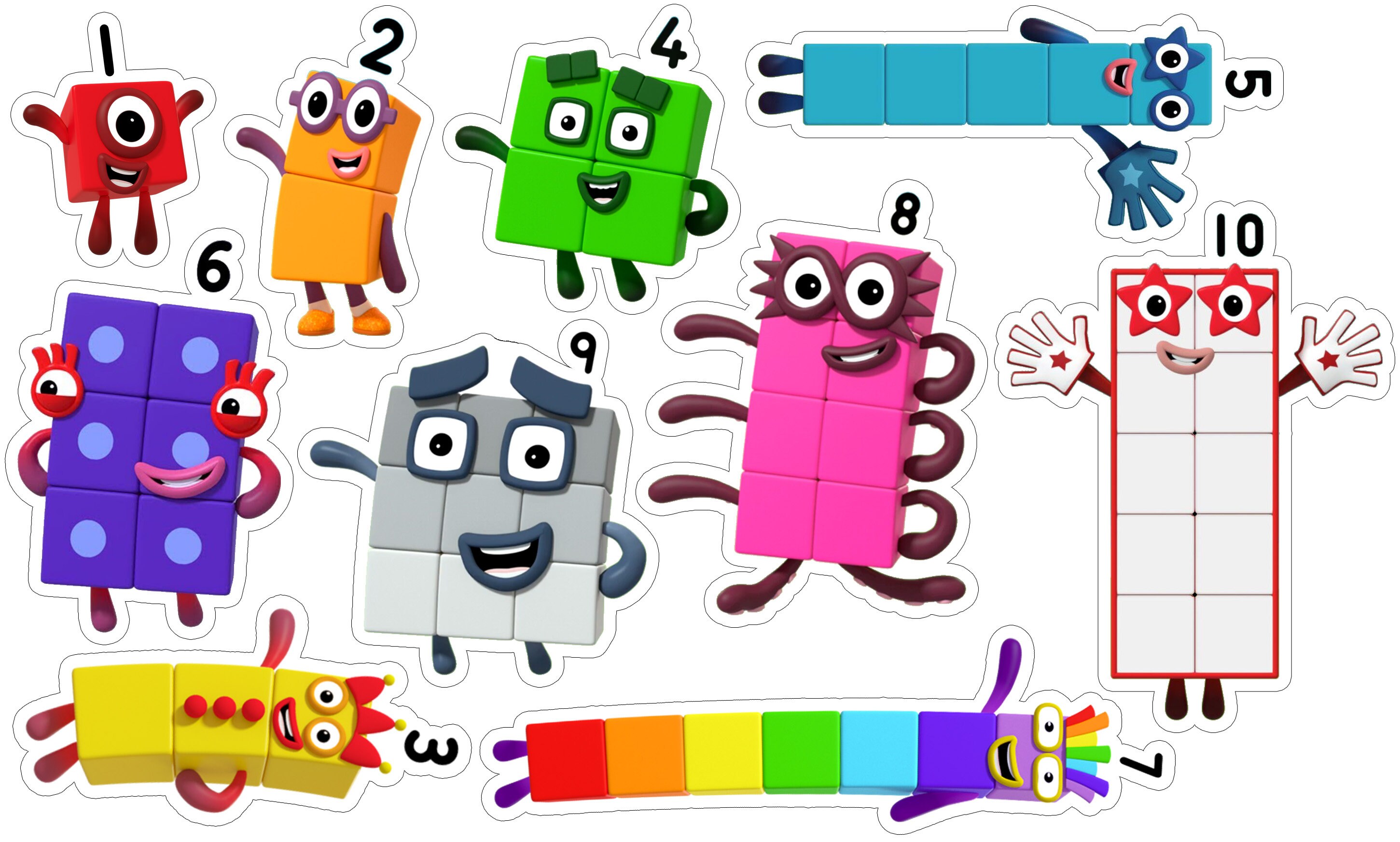 Numberblocks Pegatinas Pegatinas Brillantes 75 X 50 In Etsy Images Numberblocks Pegatinas Pegatinas Brillantes 75 X 50 In Etsy Images