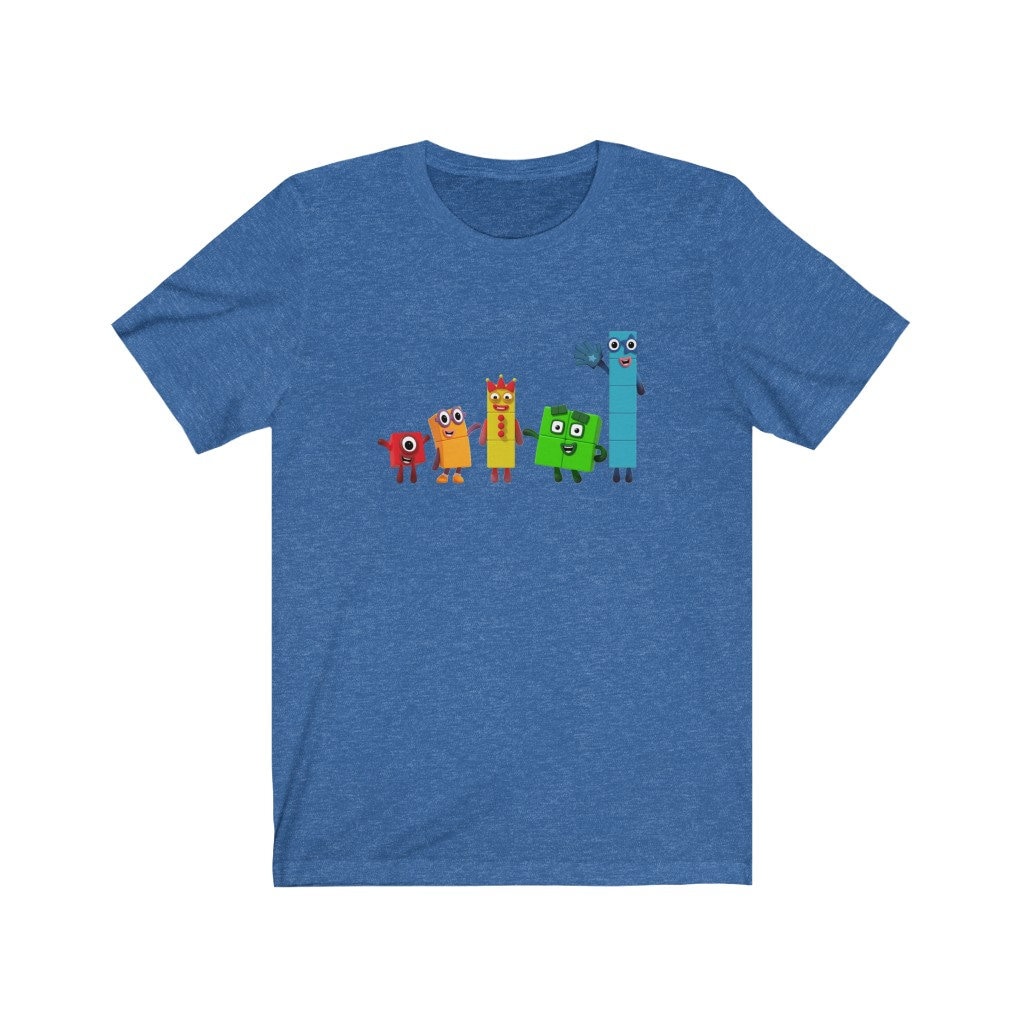 1-5 Numberblocks T-shirt, Adult XS-3XL, Unisex, 100% Cotton - Etsy