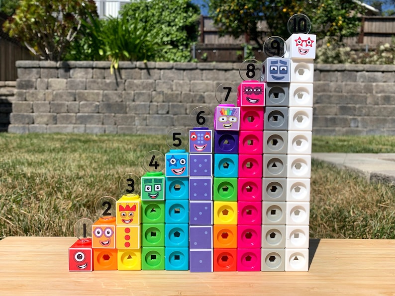 Numberblocks Stickers for 0.75 Mathlink Cubes - Etsy UK