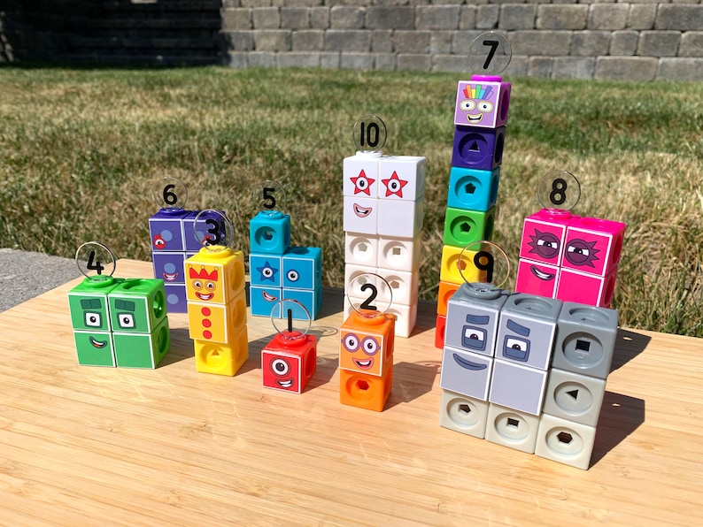 Numberblocks Stickers for 0.75 Mathlink Cubes - Etsy Australia