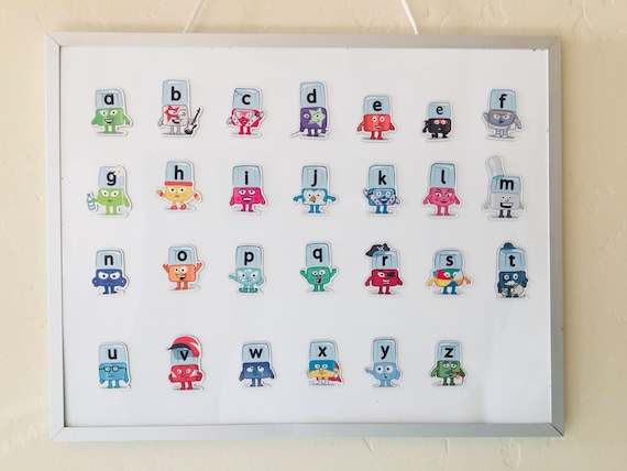 Alphablocks Magnets Magnetic Alphabet Characters Waterproof | Etsy UK