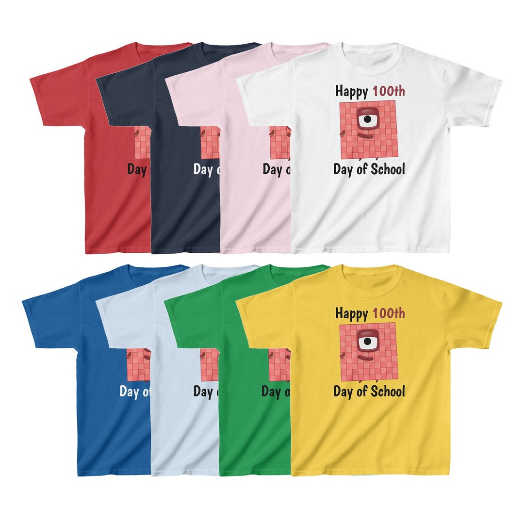 Numberblocks 100 Days of School T-shirt, Toddler, Youth, Adult - Etsy