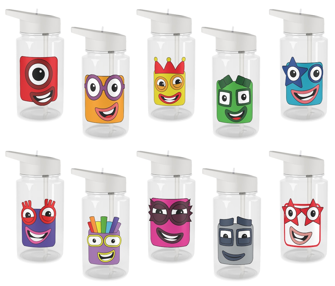 Numberblocks Water Bottle 16.9 Oz / 500 Ml - Etsy Australia