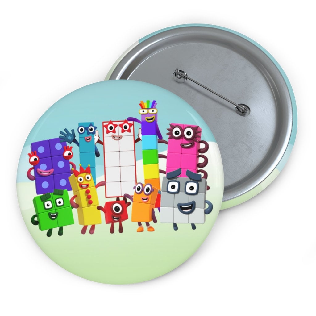 Numberblocks Pin Button - Etsy Canada