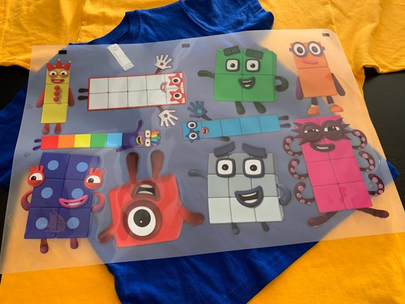 Numberblocks Iron on Transfer Sheet Vinyl - Etsy Finland