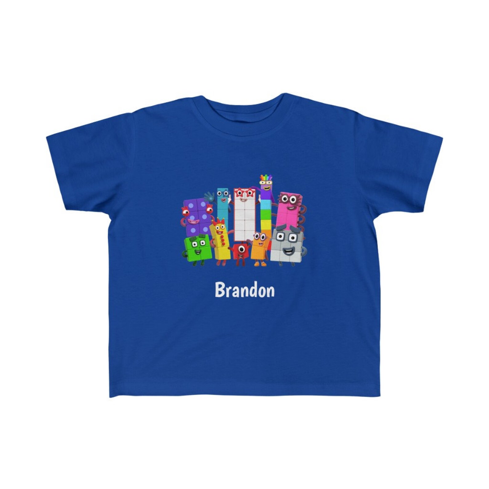 Personalized Numberblocks T-shirt 2T-6T Custom Numberblocks - Etsy
