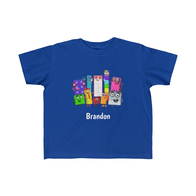 Personalized Numberblocks T-shirt 2T-6T Custom Numberblocks | Etsy