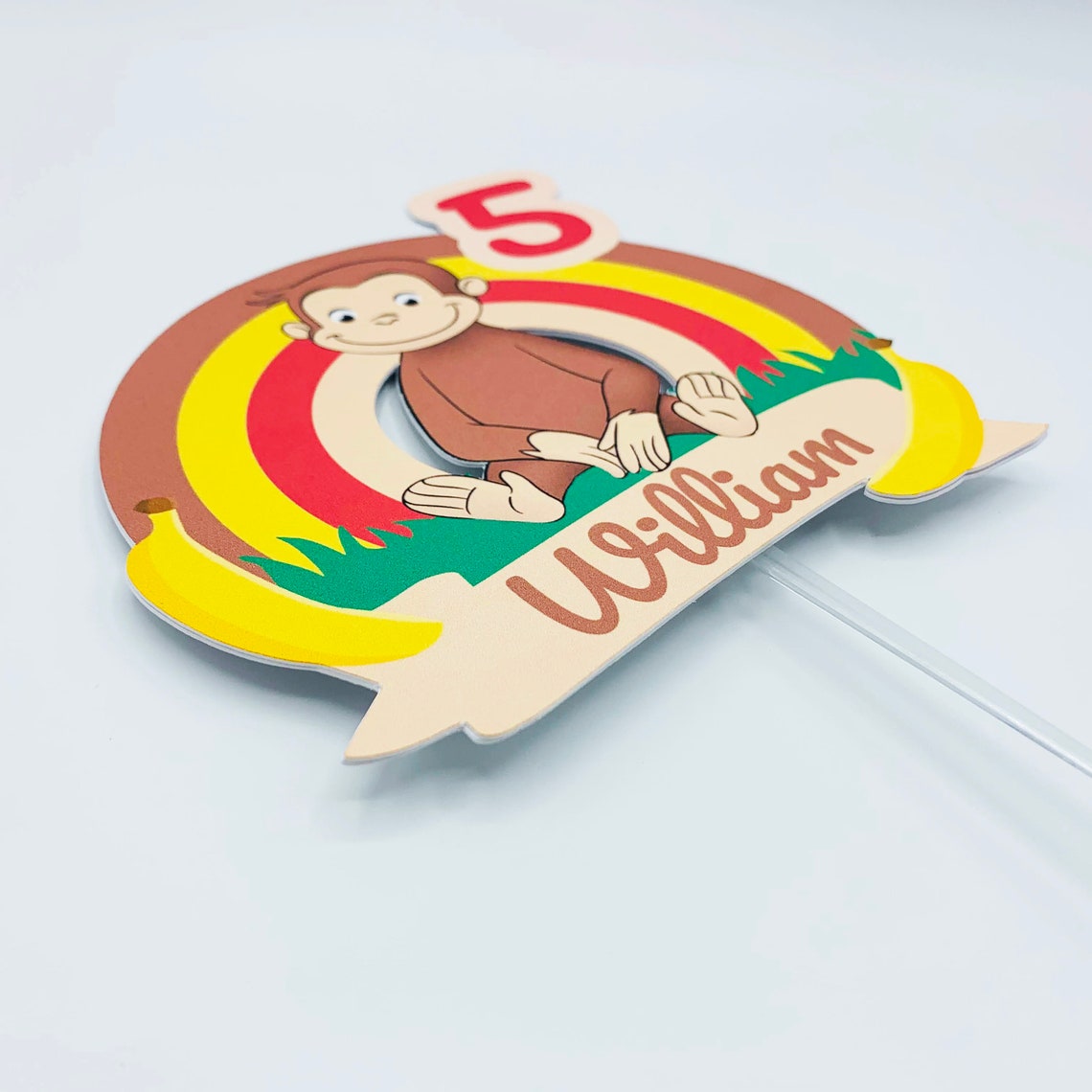 Curious George Cake Topper Curious George Inspired Cake - Etsy