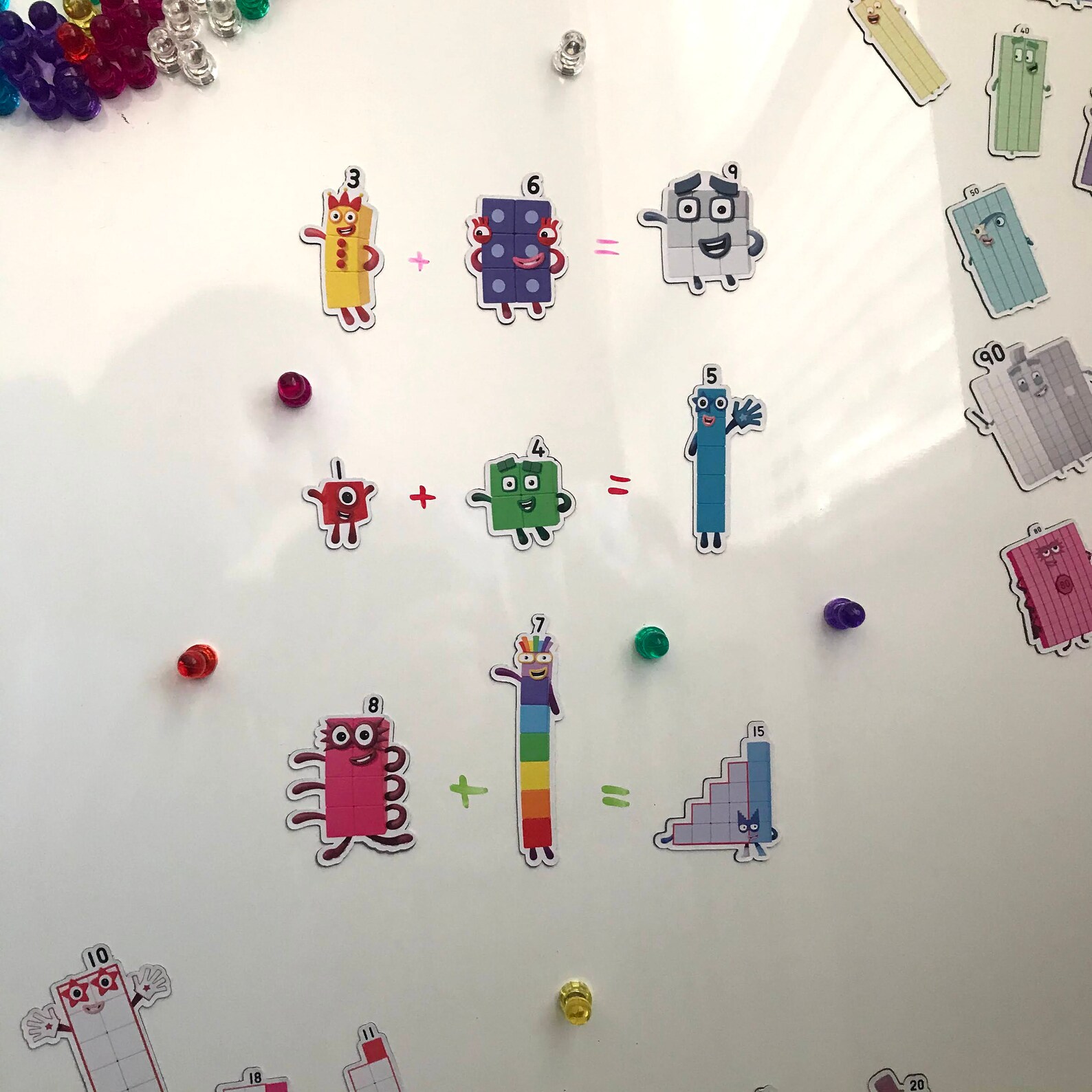 Magnetic Numberblocks Sets 1-10 11-20 30-100 Waterproof | Etsy