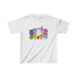 1-10 Numberblocks T-shirt, Youth XS-XL, Unisex, 100% Cotton - Etsy