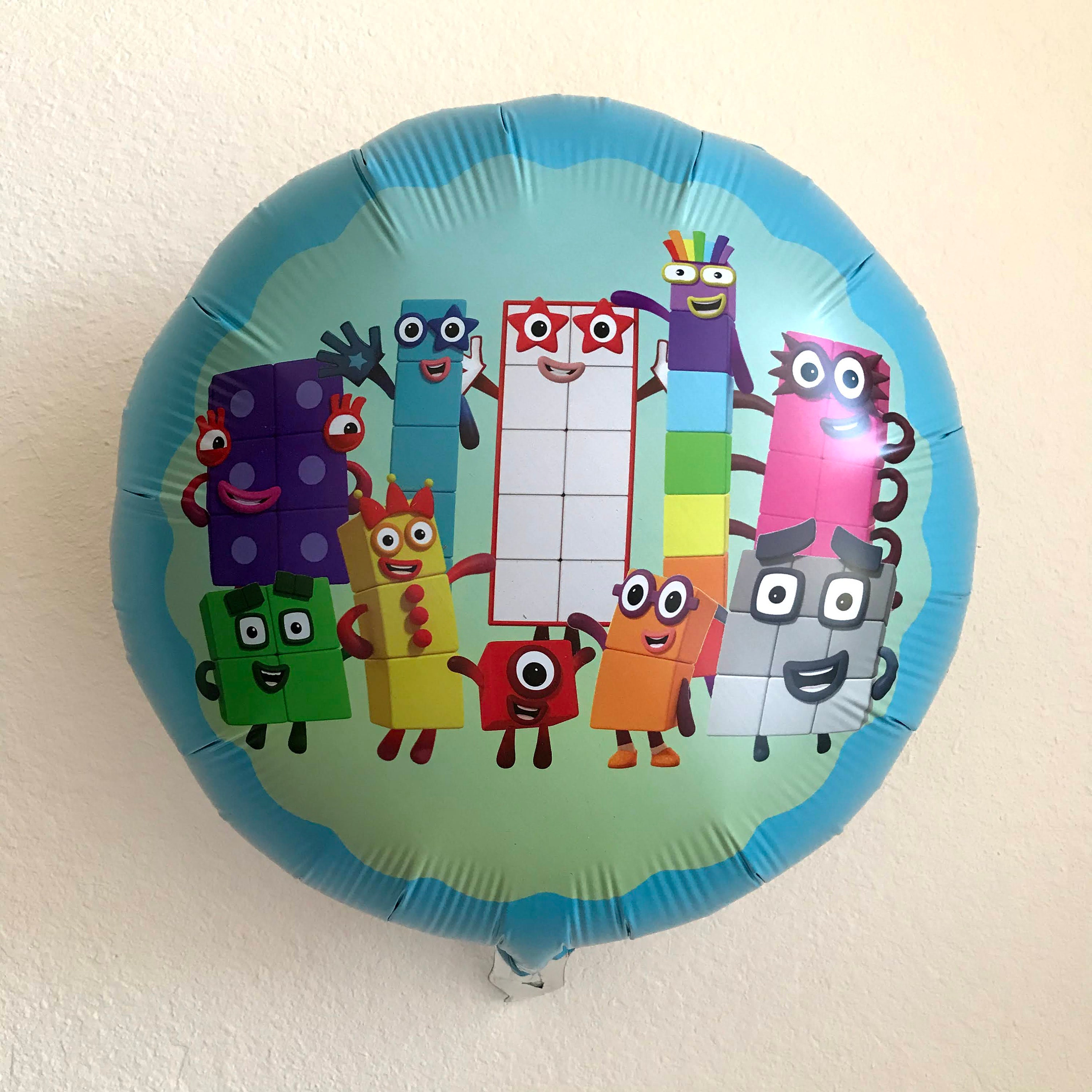 Numberblocks 18 Foil Mylar Balloon Birthday Party | Etsy