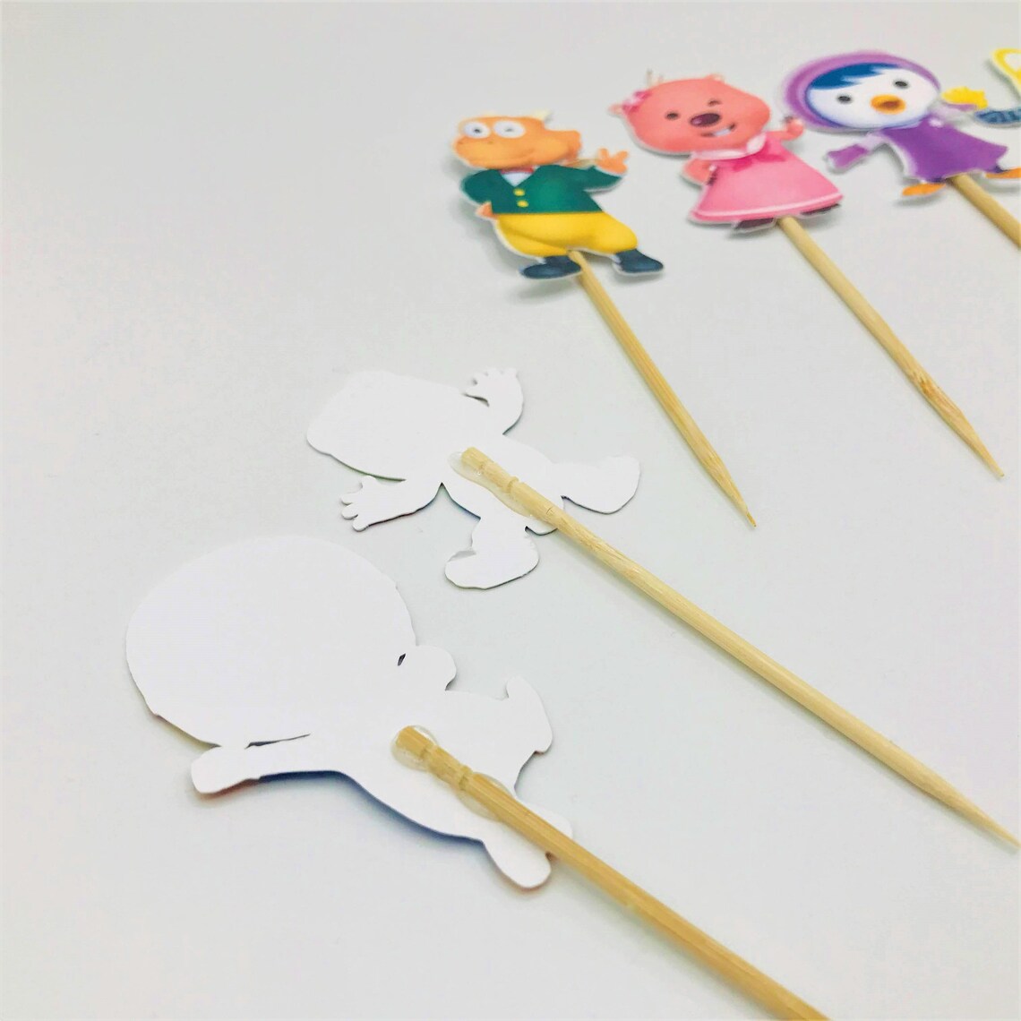 Pororo Cupcake Toppers, Pororo Inspired Cupcake Toppers, Pororo ...