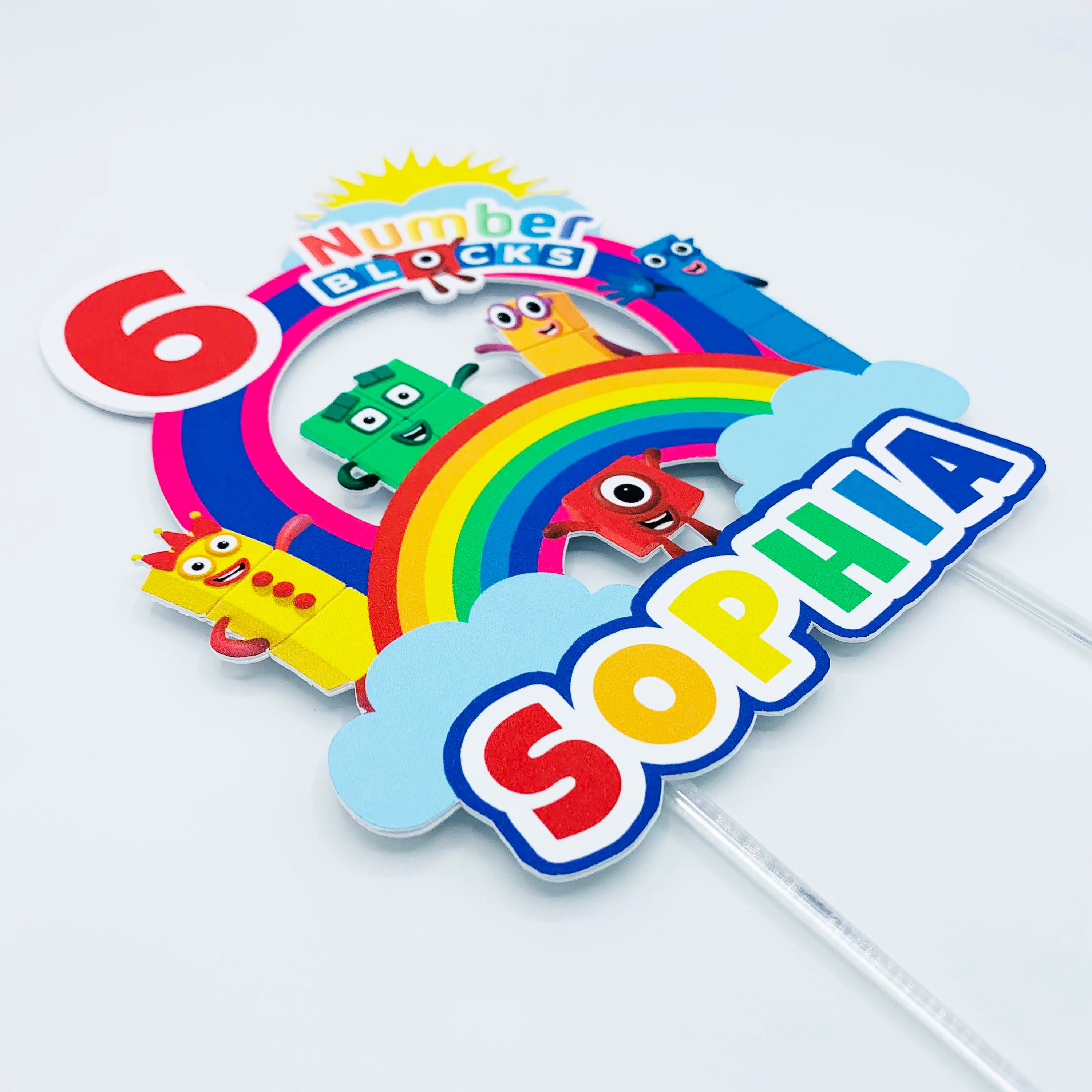 Numberblocks Cake Topper Numberblocks Inspired Cake Topper - Etsy