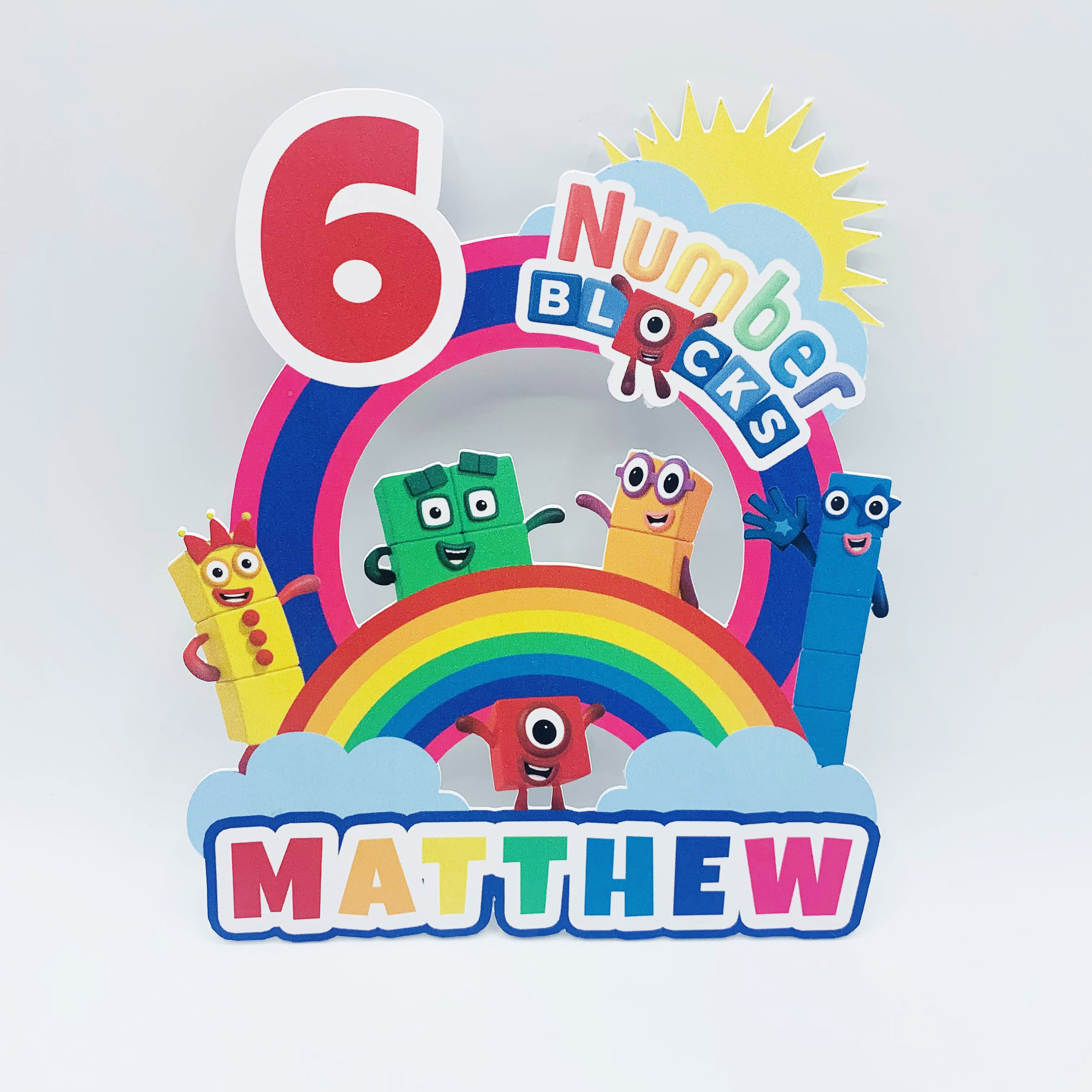 Numberblocks Cake Topper Numberblocks Inspired Cake Topper - Etsy Canada