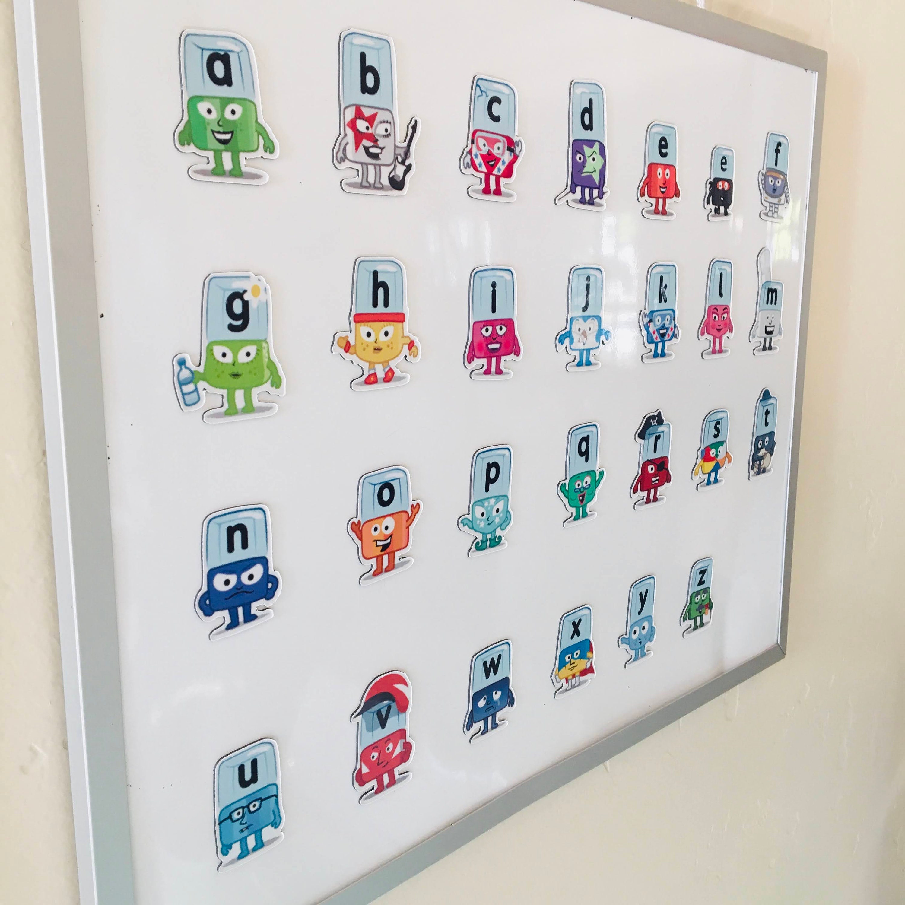 Alphablocks Magnets Magnetic Alphabet Characters Waterproof - Etsy
