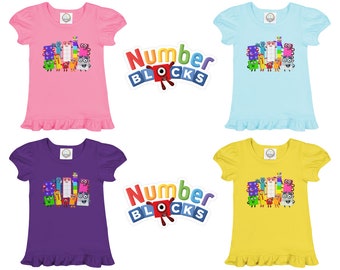 Numberblocks Shirt, Numberblocks Birthday, Cute Numberblocks Shirt ...