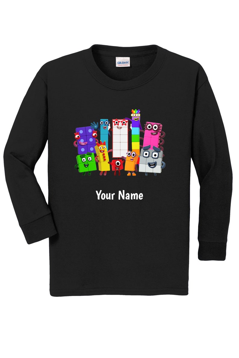 Numberblocks Long Sleeve T-shirt Youth XS-XL - Etsy