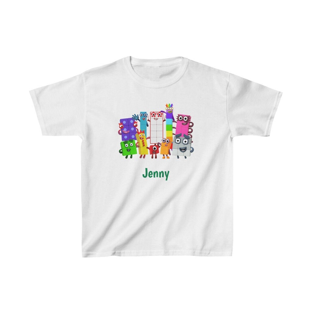 Personalized Numberblocks T-shirt, Youth XS-XL, Custom Numberblocks T ...