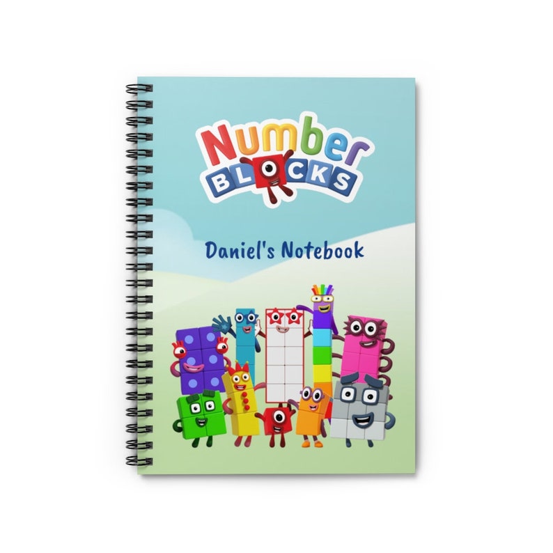 Personalized Numberblocks Spiral Notebook - Ruled Line (6" X 8") - Etsy ...