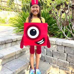Numberblocks Costume, Halloween Costume, Birthday Costume, Characters 1 ...