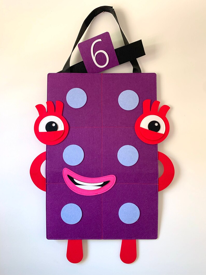 Numberblock Six Costume, Halloween Costume, Birthday Costume ...