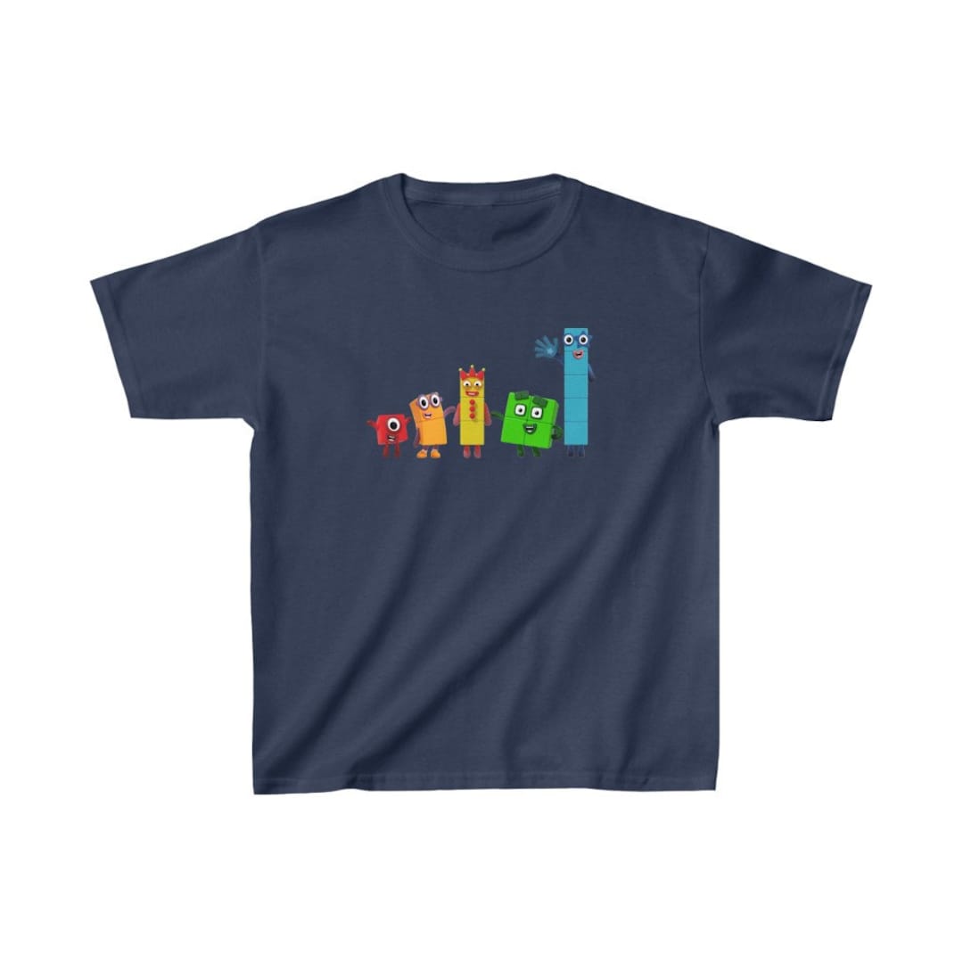1-5 Numberblocks T-shirt, Youth XS-XL, Unisex, 100% Cotton - Etsy