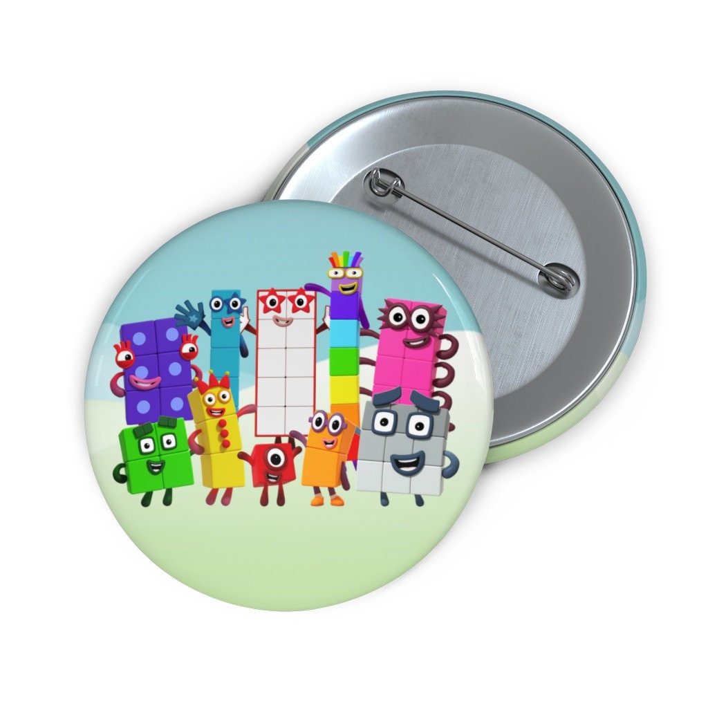 Numberblocks Pin Button - Etsy Canada